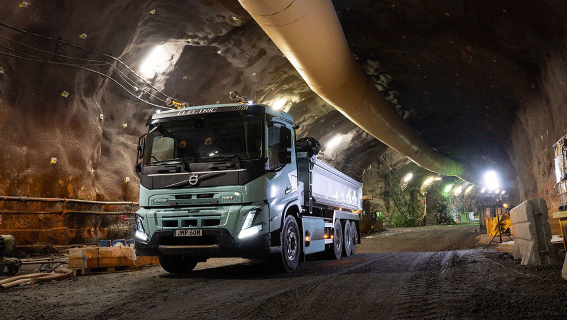 Volvo Trucks y Boliden colaboran en el uso de camiones eléctricos subterráneos para minería